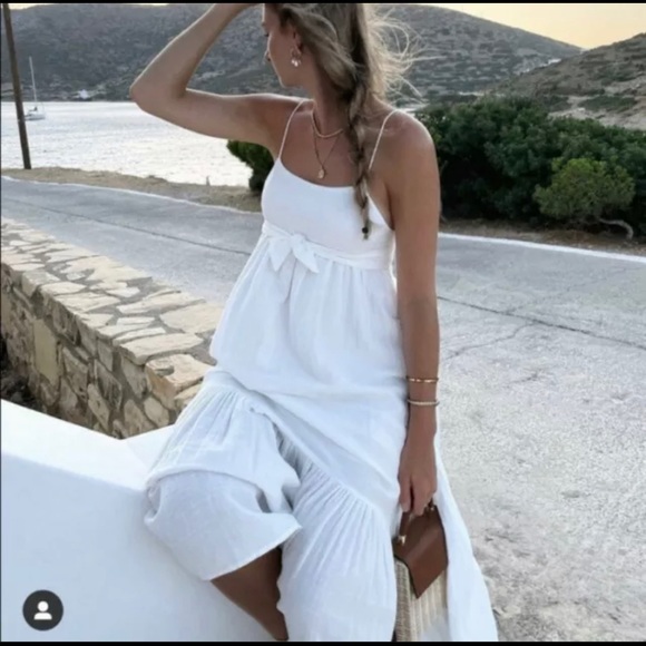 Zara | Dresses | Zara Woman Nwt Ss2 White Tiered Midi Dress | Poshmark